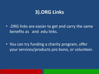 10 types of link building | PPTX