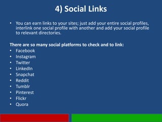 10 types of link building | PPTX