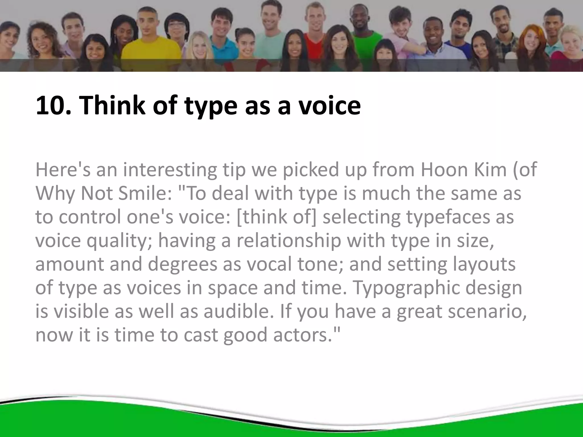 10 typography tricks every designer should know | PPT