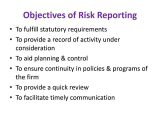 CF_8 UNIT4 Risk Reporting & Risk Mgt | PPTX