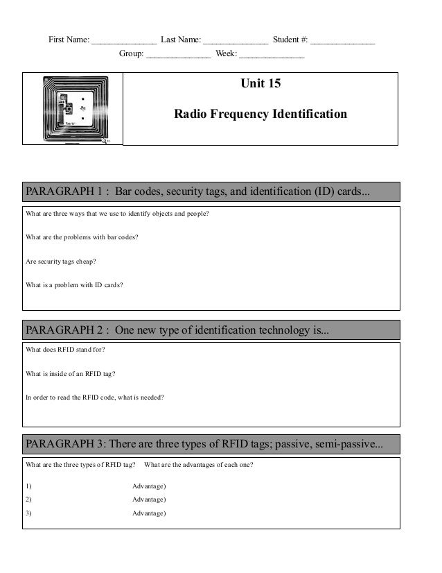 10 unit 15 radio frequency identification worksheet