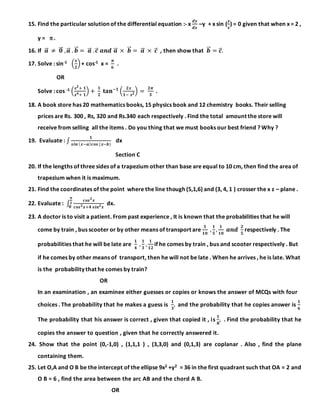 10 unsolved papers with answers class 12 | DOCX