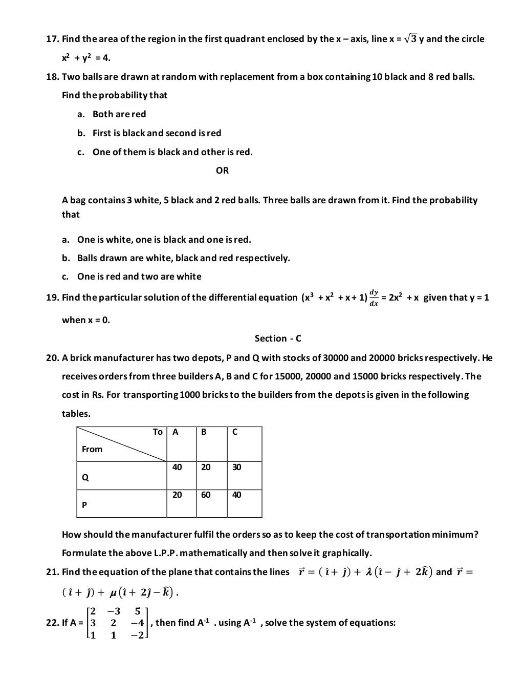 10 Unsolved Papers With Answers Class 12 10 Unsolved Papers With Answers Class 12