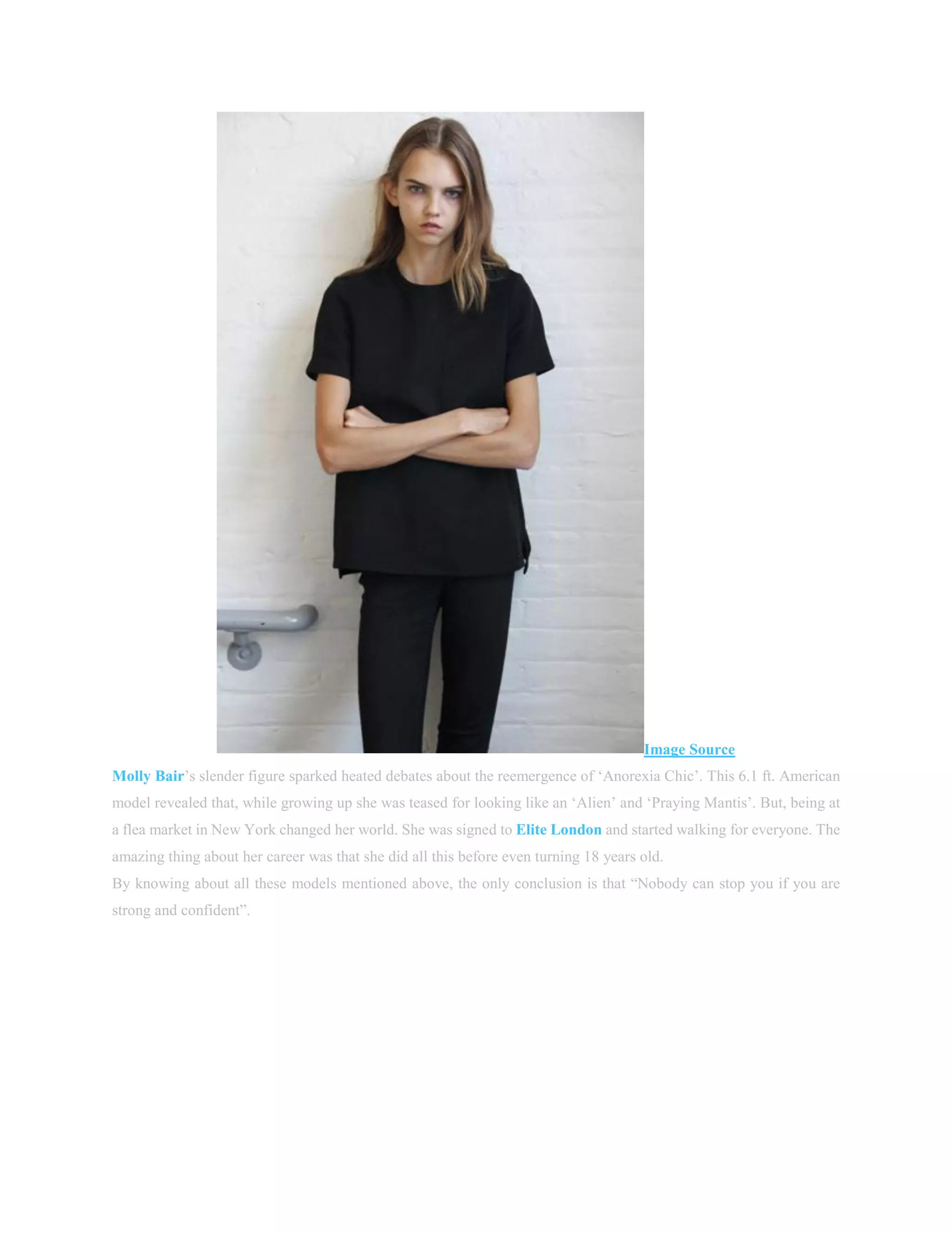 10 unusual models in the fashion industry | PDF