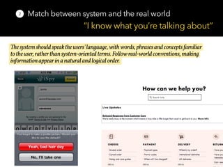 10 Usability Heuristics explained | PDF