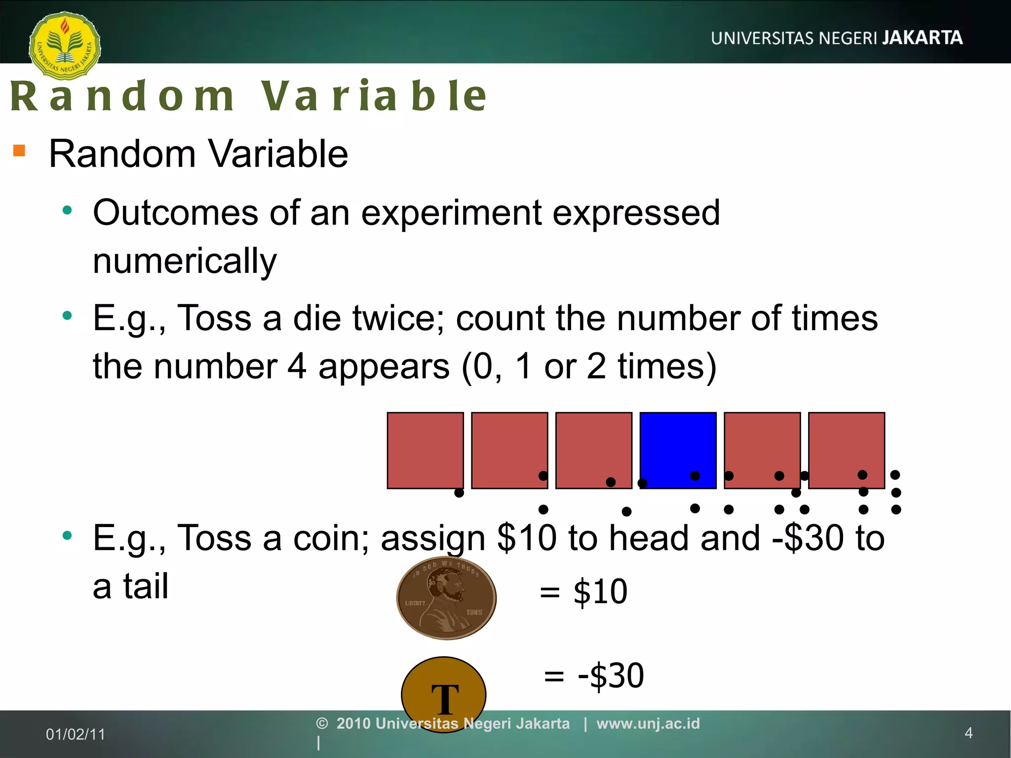 Statistika Dasar (10) variable acak | PPT