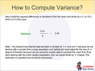 Variance And Standard Deviation | PDF