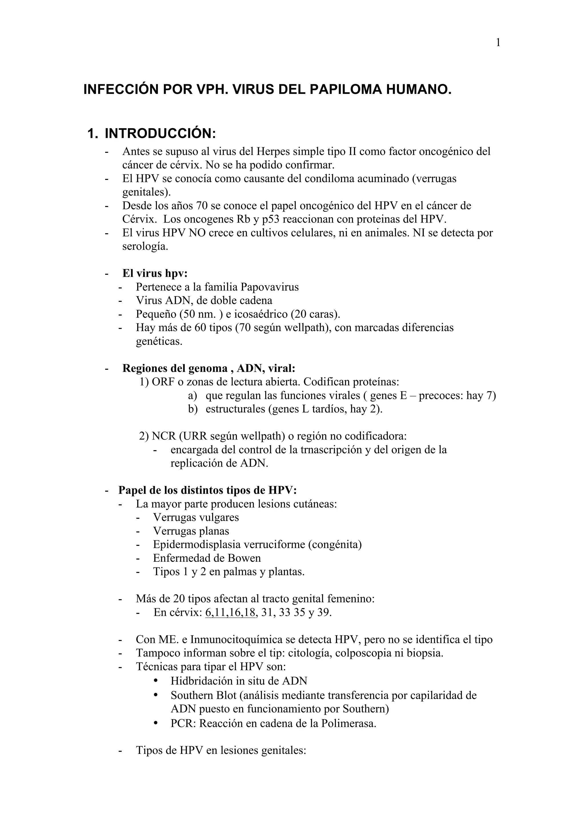 10 Virus del Papiloma Humano. VPH | PDF