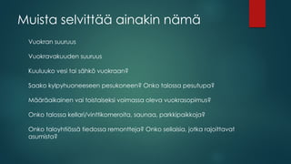 10 vuokra-asuminen | PPT