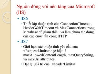 HTTP POST DOS (Denial Of Service) (Demo tấn công DOS, phòng chống) | PPT
