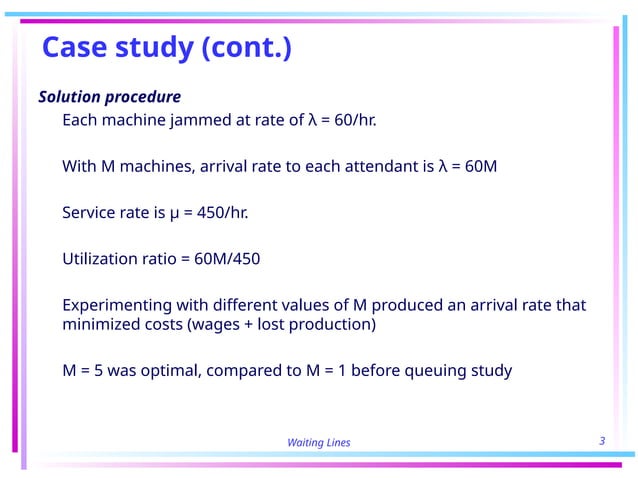 10 Waiting Lines Models in Queuing Theort | PPT