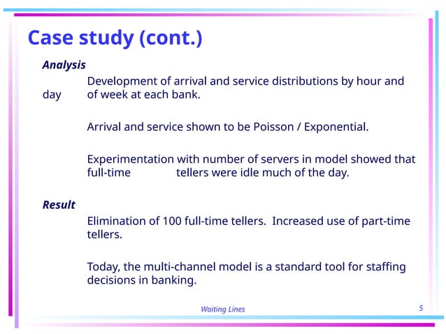 10 Waiting Lines Models in Queuing Theort | PPT