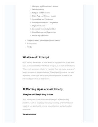What are the 10 Warning signs of mold toxicity.pdf