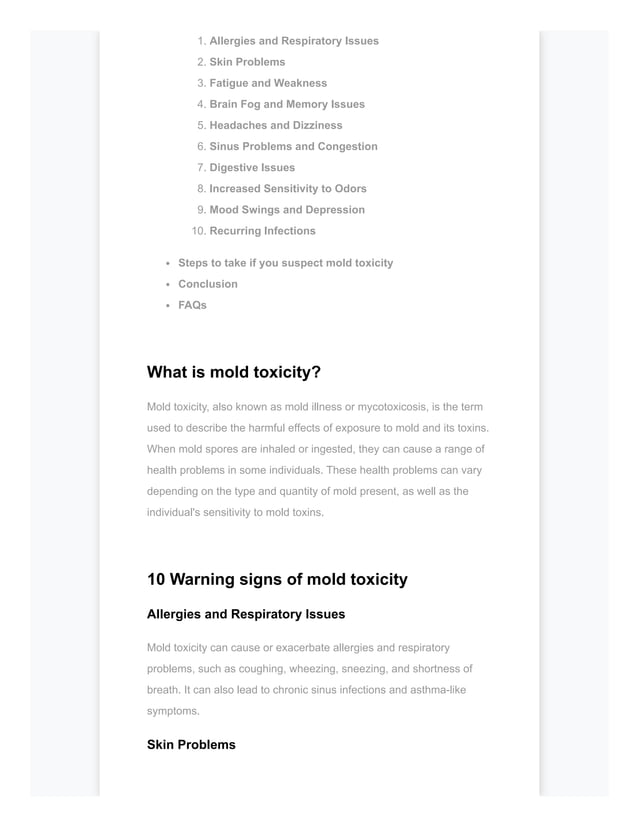 What are the 10 Warning signs of mold toxicity.pdf