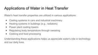 PowerPoint presentation on Water as Heat transfer Agent | PPTX