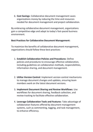 10 ways can document management systems improve collaboration and ...