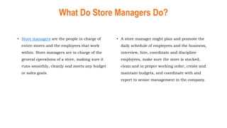 10 ways to be a good store manager | PPT