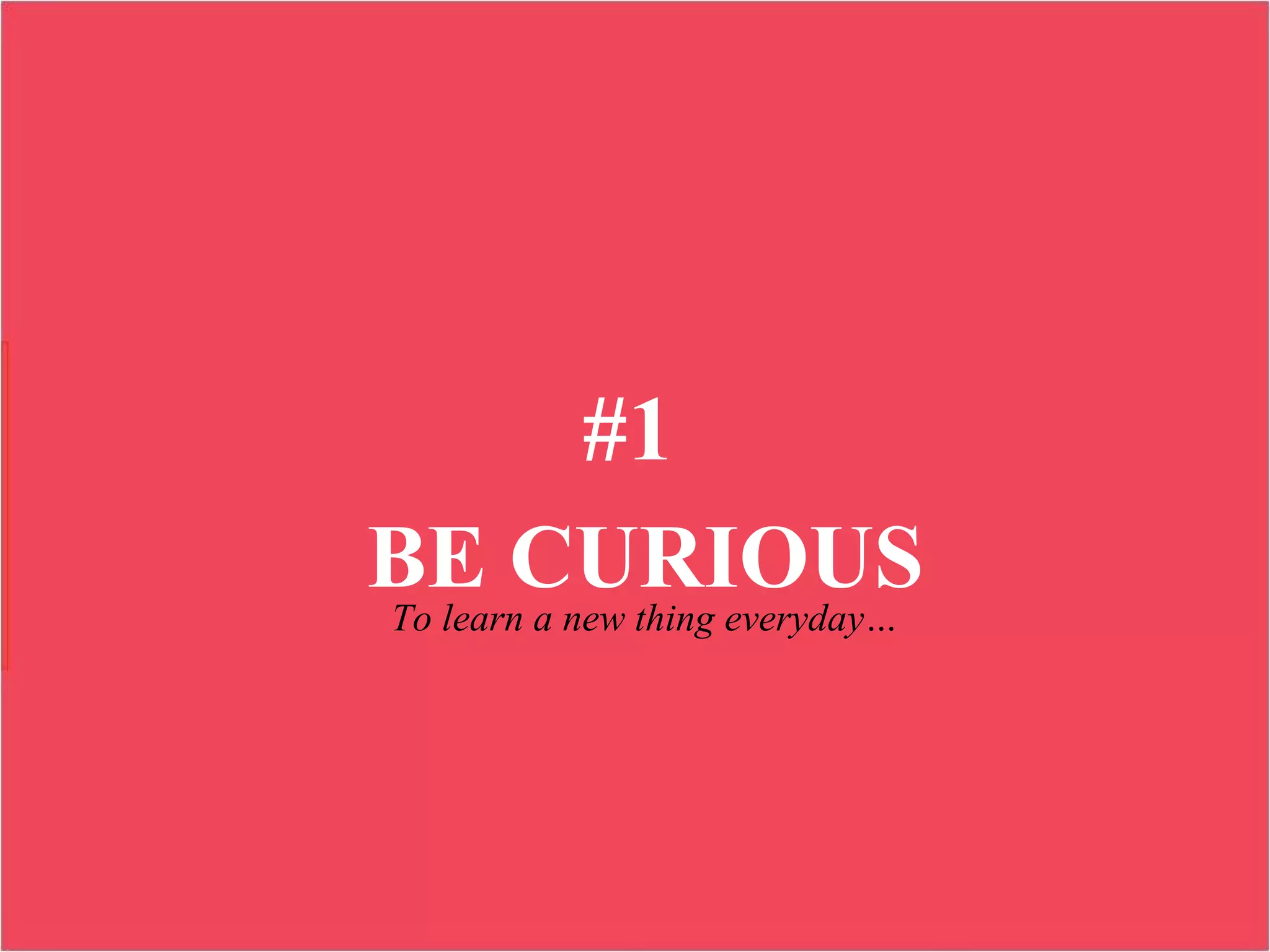 10 ways to be creative | PPT