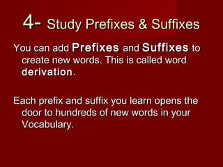 10 ways to build your vocabulary | PPT