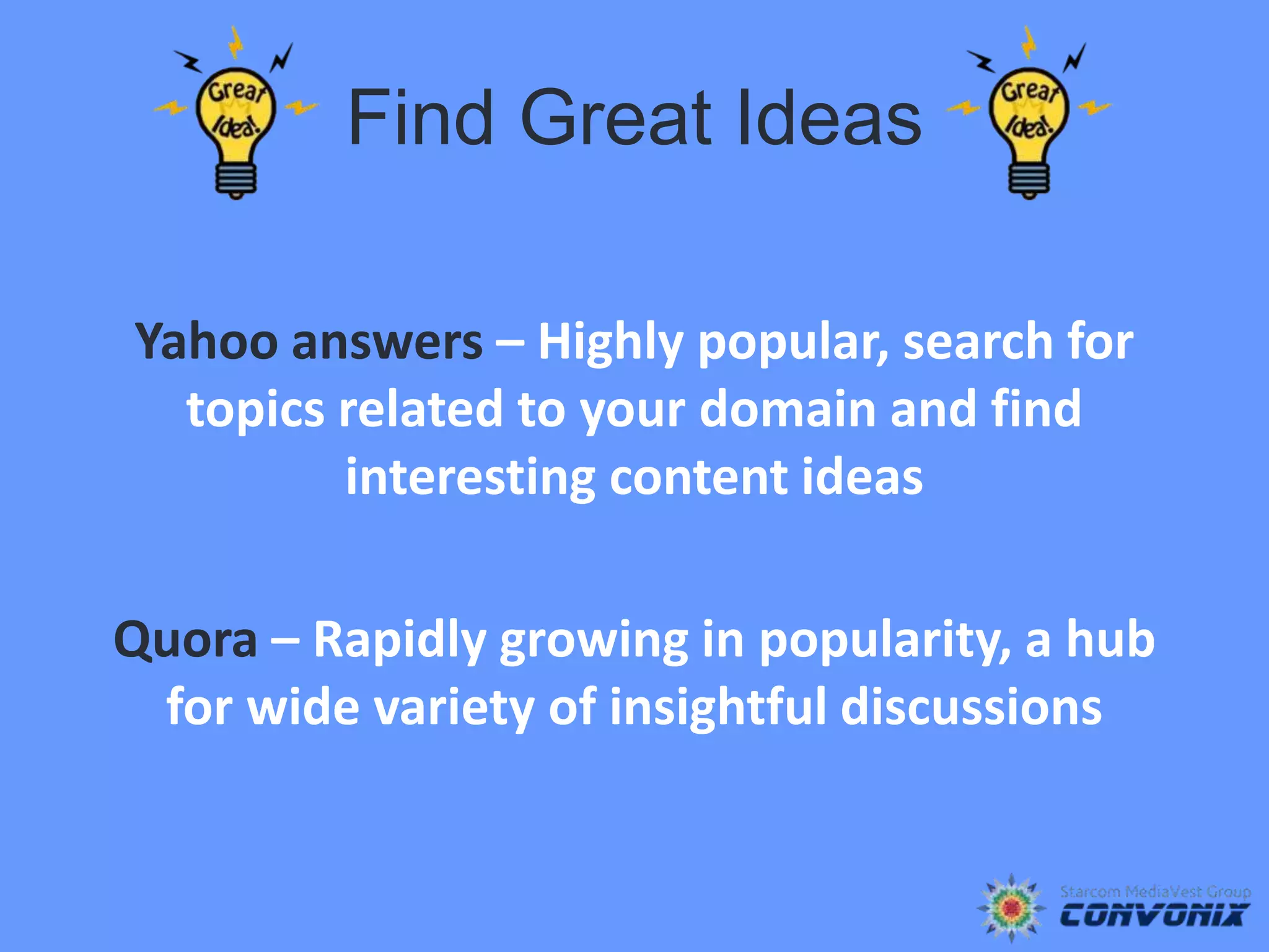 10 Ways to Create Awesome Content for your Blog | PPTX