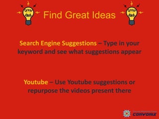 10 Ways to Create Awesome Content for your Blog | PPTX
