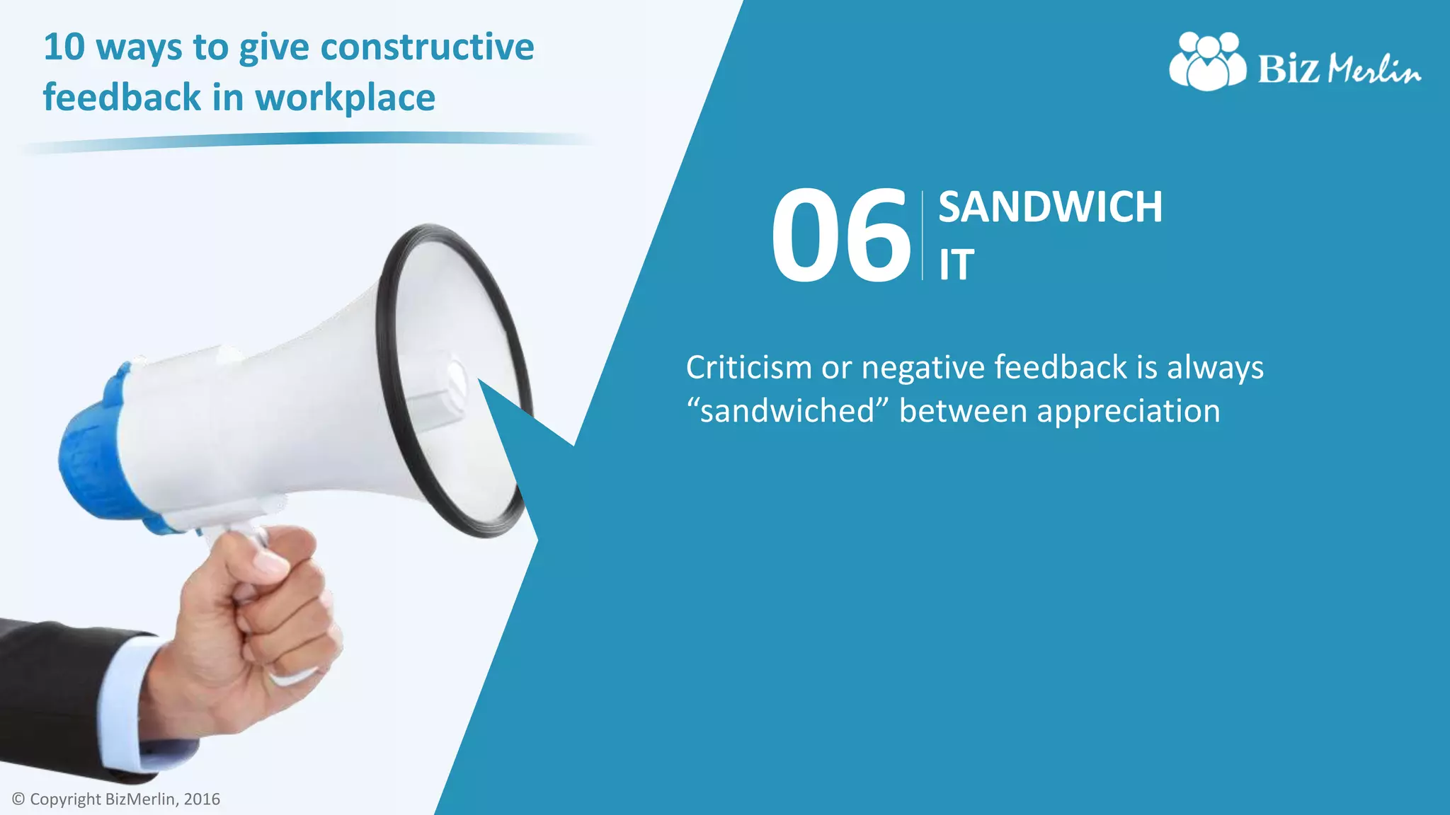 10 ways to give constructive feedback in workplace | PPTX