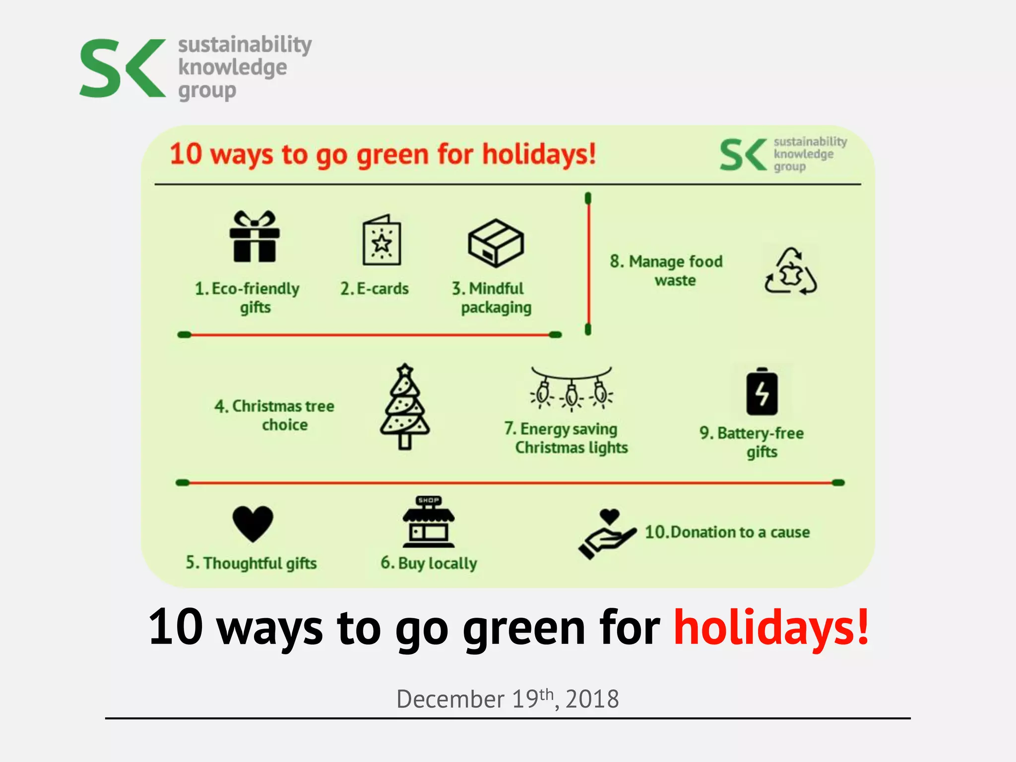 10 ways to go green for holidays! | PDF