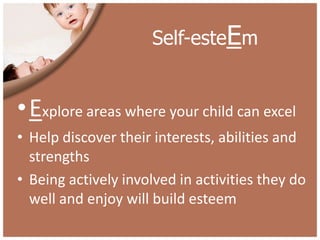 10 ways to help your children build esteem | PPTX