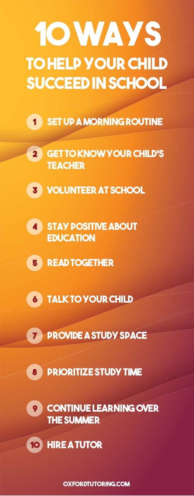 10 Ways To Help Your Child Succeed In School Infographic 10-ways-to-help-your-child-succeed-in-school-infographic