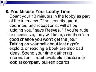 10 ways to make a bad first impression | PPT