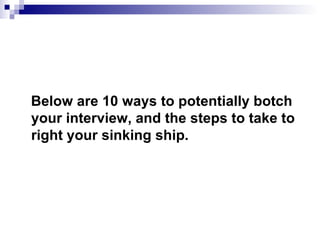 10 ways to make a bad first impression | PPT