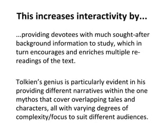 10 ways to make a novel interactive | PPT