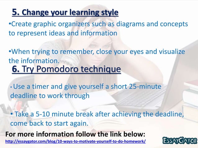 10 ways to motivate yourself to do homework | PPT