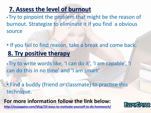 10 ways to motivate yourself to do homework | PPT