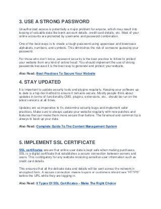 10 Ways To Secure Your E-Commerce Website.pdf