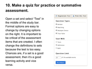 10 ways to use quizlet | PDF