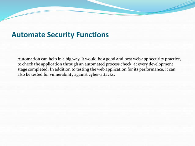 10 web application security best practices for 2020 | PPT