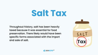 Ten Weirdest US Taxes - BookkeeperLive's | PPT