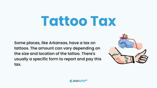 Ten Weirdest US Taxes - BookkeeperLive's | PDF