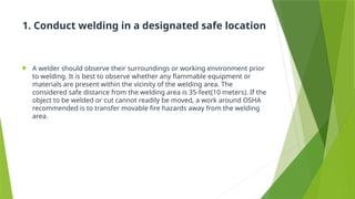 This are the 10 Welding Safety Rules.pptx that can help welder be ...
