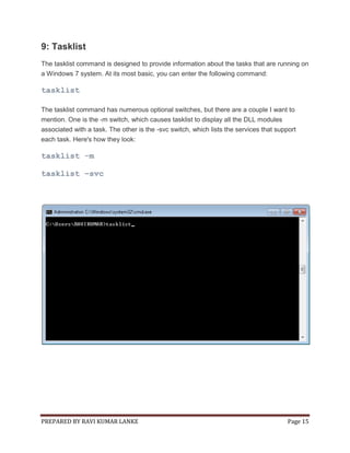 10 windows 7 commands every administrator should know | PDF