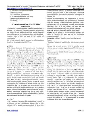 Wireless Sensor Networks: An Overview on Security Issues and Challenges | PDF