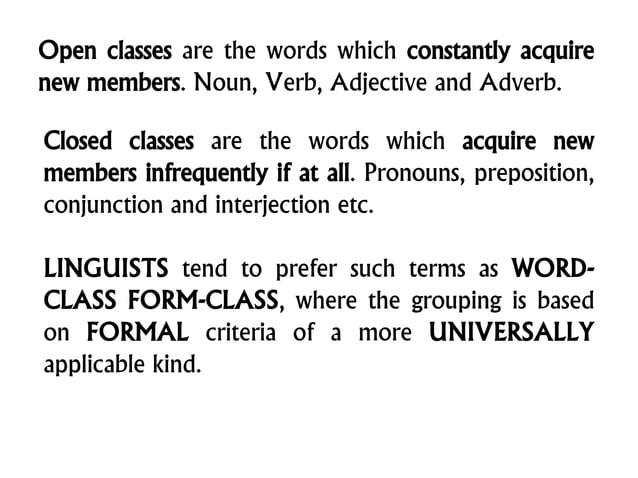 10 word classes | PPT