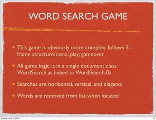 Flash Word Games | PDF
