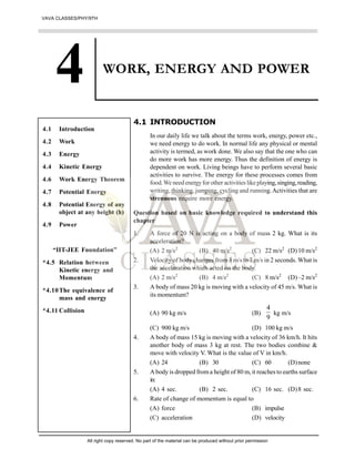 Chapter 10 Work and Energy class 9 pdf Download | PDF