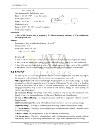 Chapter 10 Work and Energy class 9 pdf Download | PDF