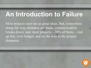 The 8 Worst Managed Projects of All Time | PPTX