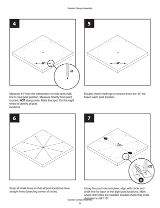 10 x 10 ft. gazebo assembly instruction | PDF