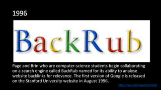 10 years of Google | PPTX | Search | Internet