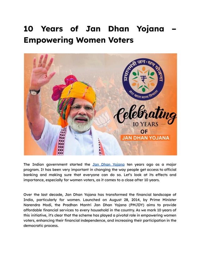 10 Years of Jan Dhan Yojana – Empowering Women Voters.pdf